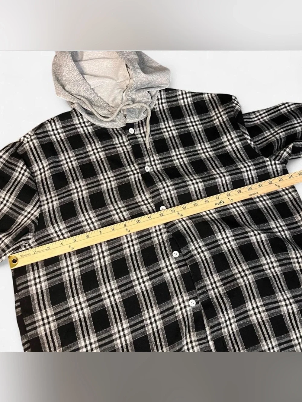 Manfinity | Jackets & Coats | Manfinity Mens Black White Plaid Flannel ...